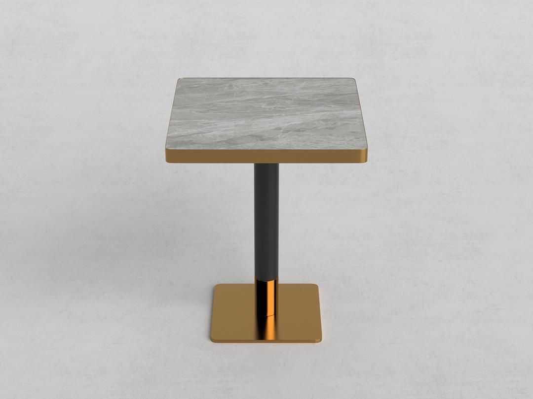 Modern Minimalist 60x60 Square Gray Table – SEATIQ FURNITURE
